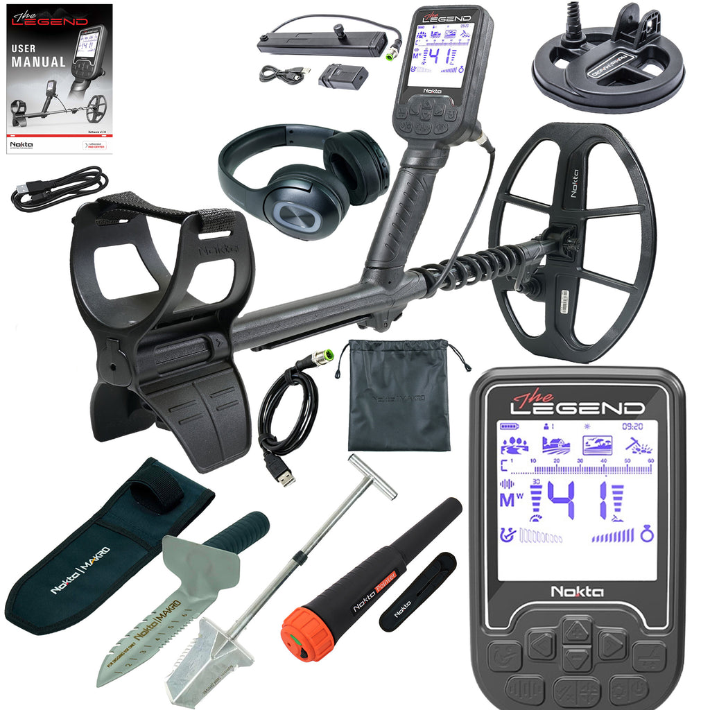 Nokta The Legend SMF Metal Detector Pro Pack w/ Wireless Headphones, L– Serious Detecting
