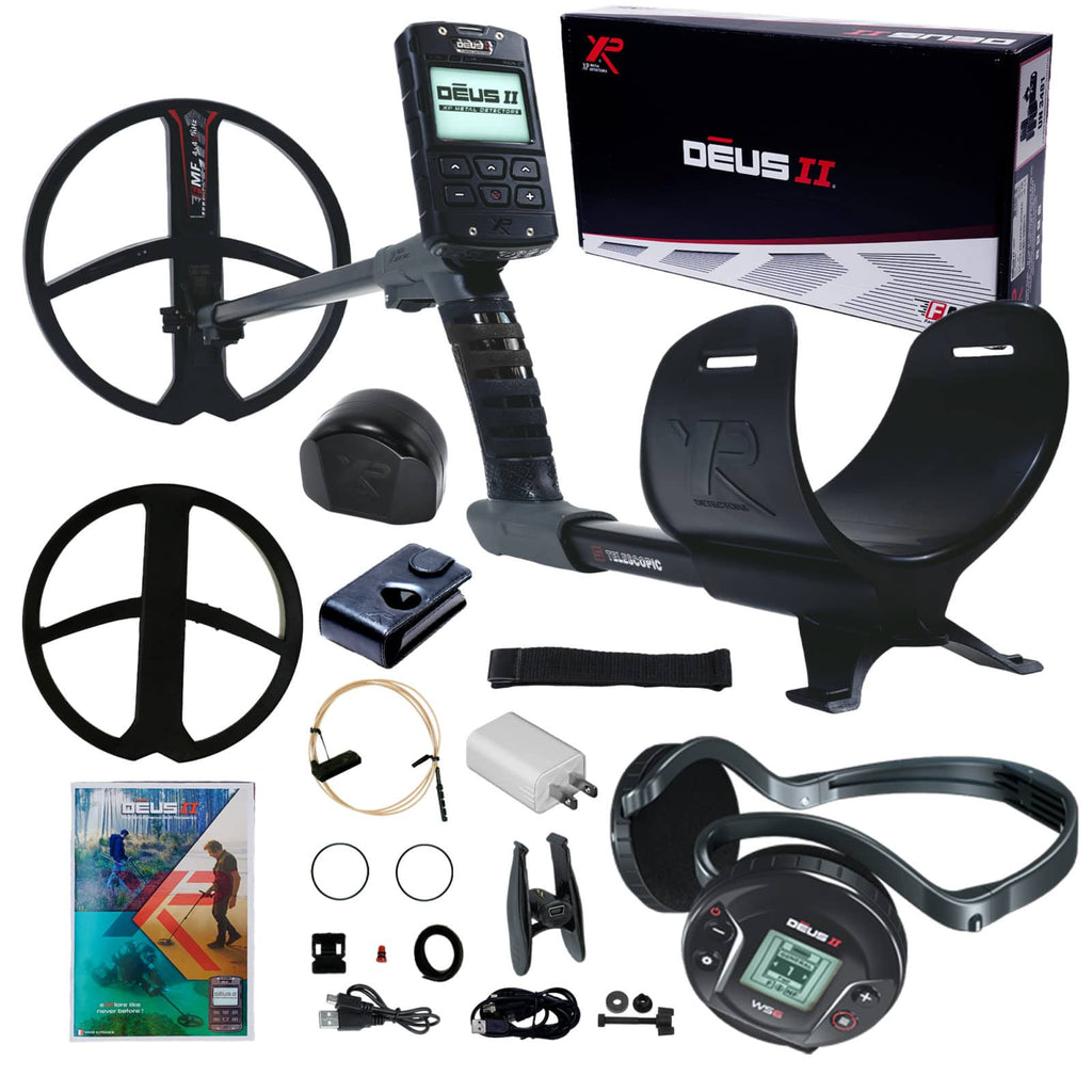 XP DEUS II Fast Multi Frequency RC + WS6 Metal Detector with 11" FMF S– Serious Detecting