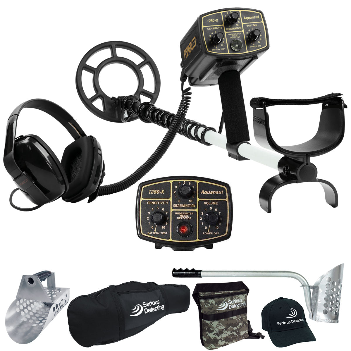 Fisher 1280X Metal Detector with 8" Concentric Waterproof Search Coil ...