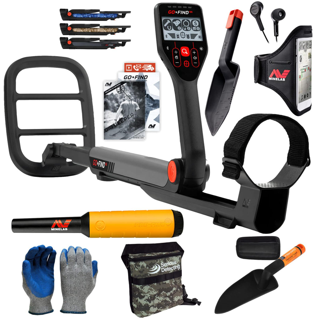 Minelab GO-FIND 66 Metal Detector Complete Package– Serious Detecting
