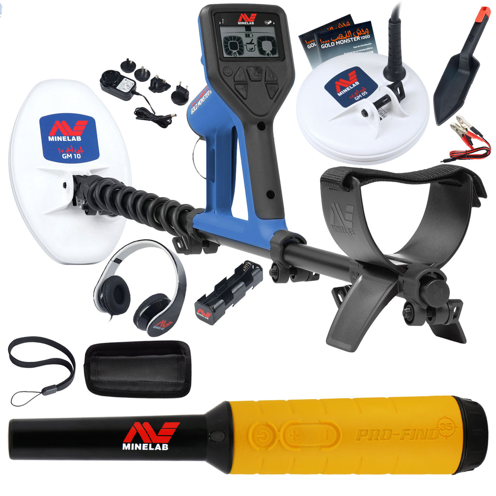 Minelab Gold Monster Metal Detector with Pro-Find 35 Pinpointer ...