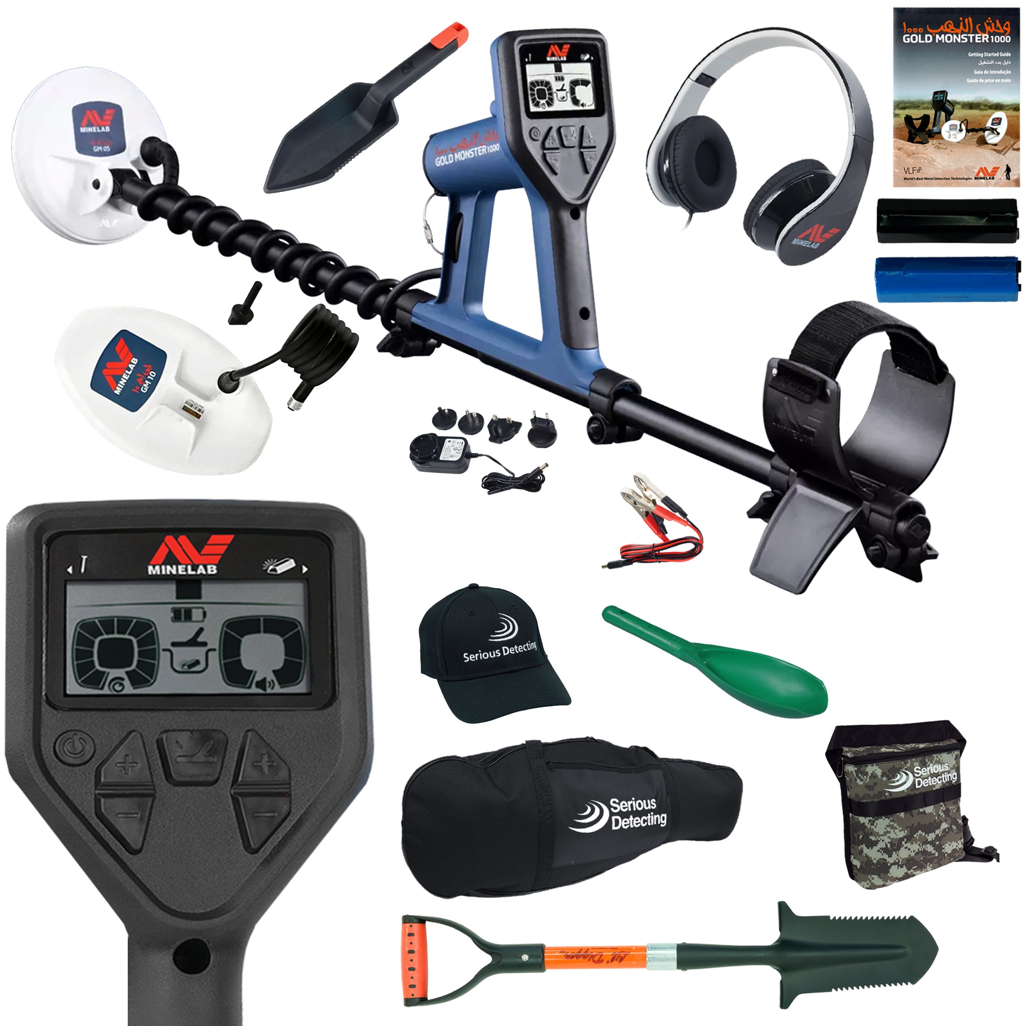 Minelab GOLD MONSTER 1000 Metal Detector Starter Package - PKSD ...