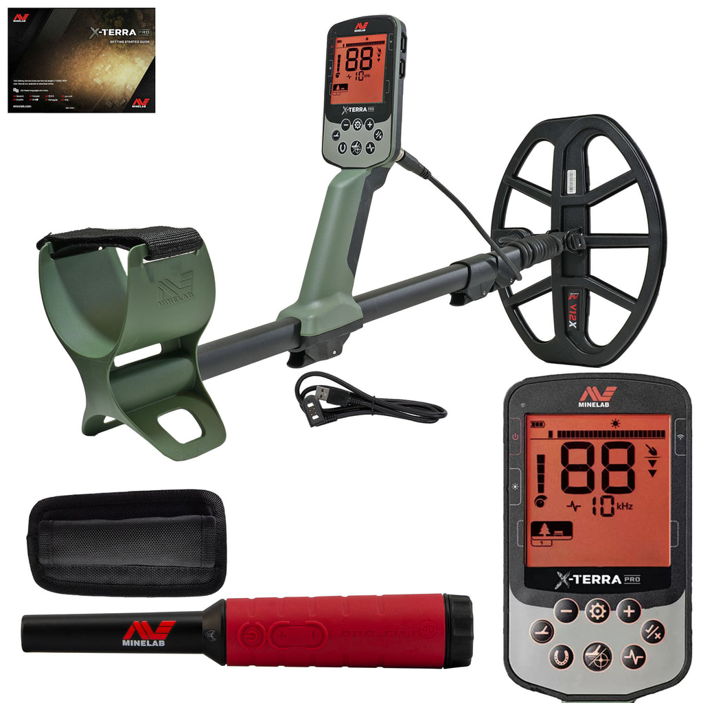 Minelab X-TERRA PRO Metal Detector with Pro-Find 40– Serious Detecting