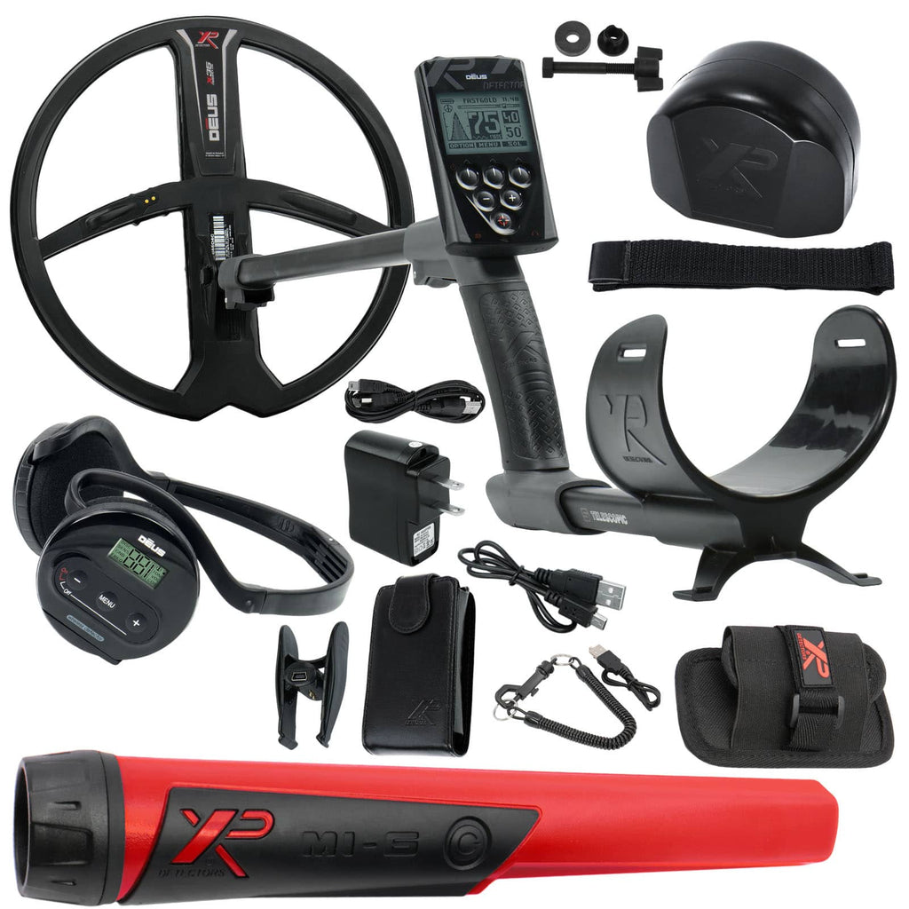 XP Deus Metal Detector with WS4 Wireless Headphones, Remote, 11” X35 S ...