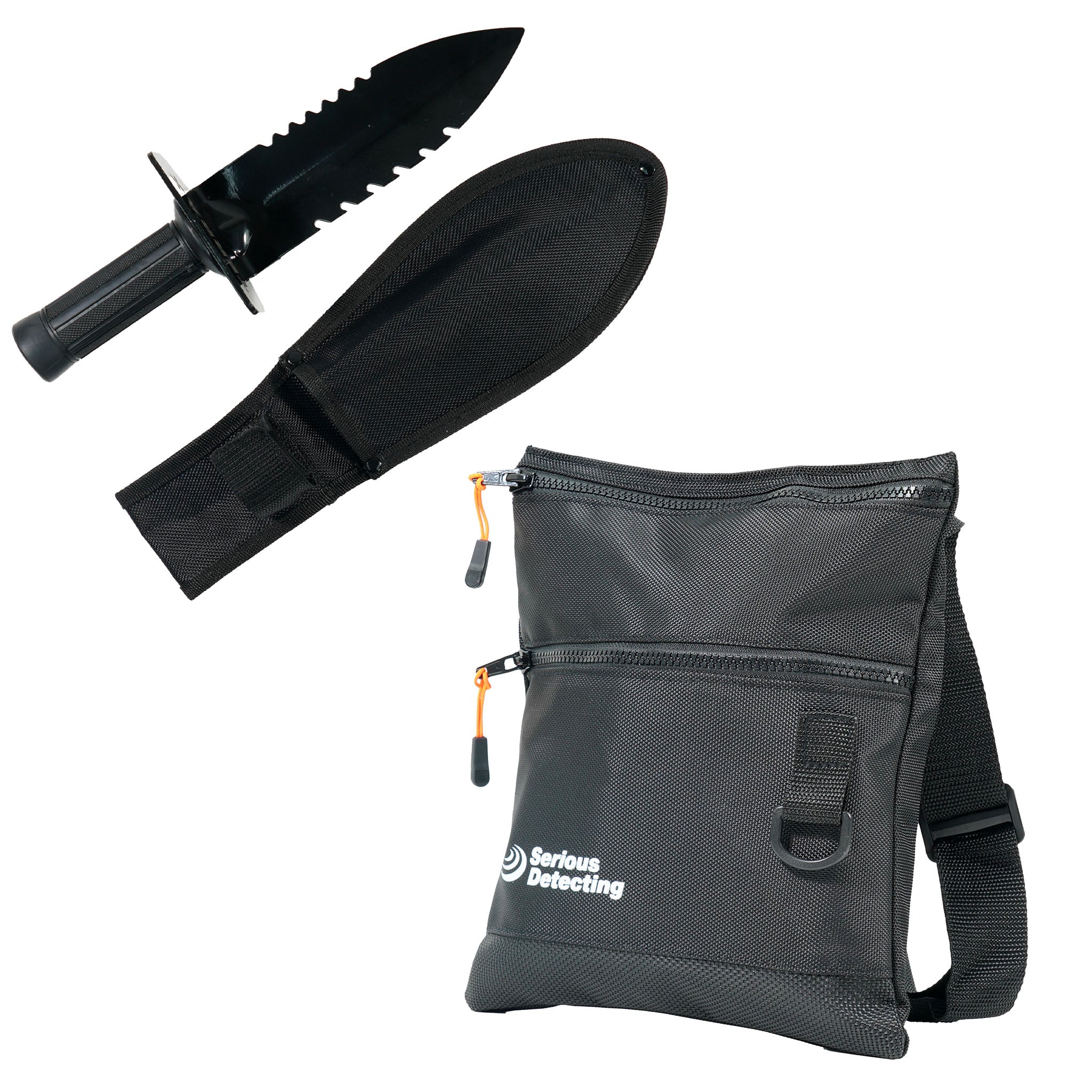 TerraX Heavy Duty Hand Digger - Shovel with Belt Sheath and Finds Pouc ...