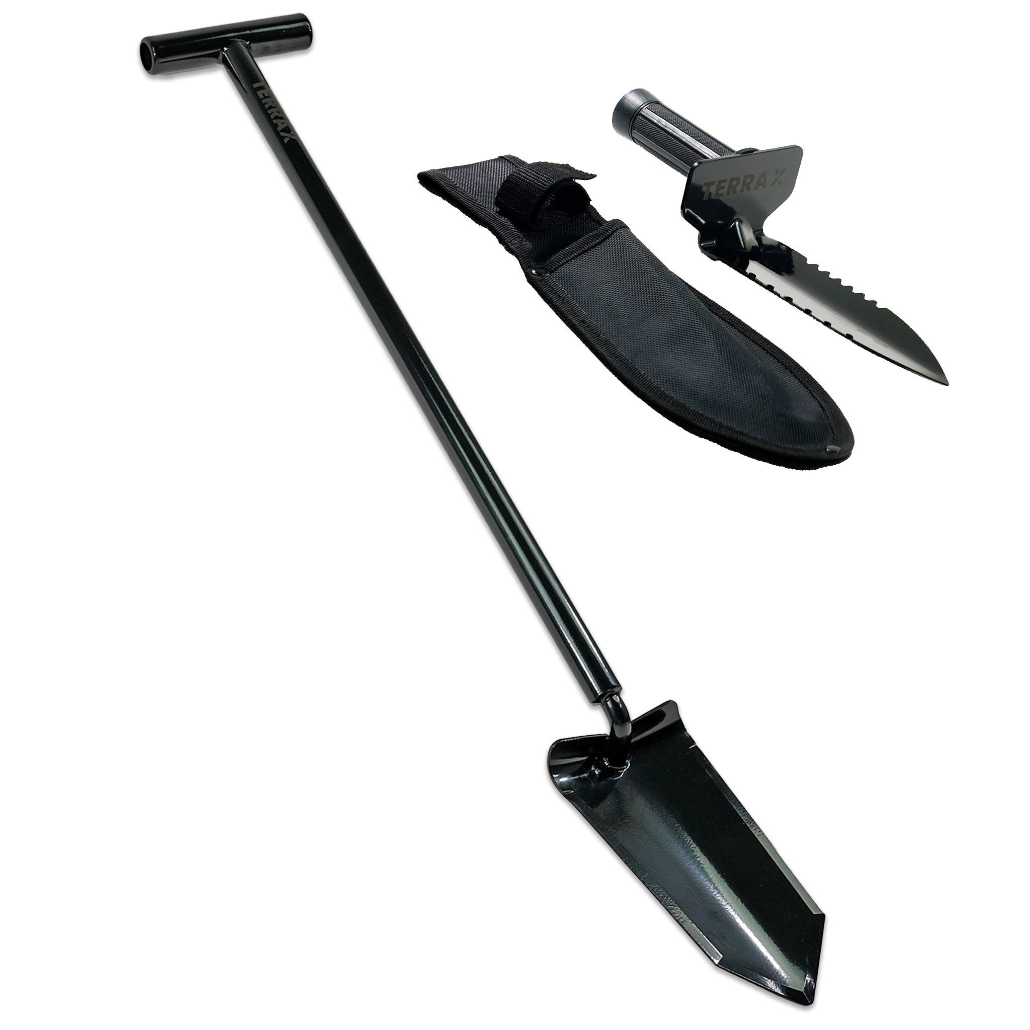 TerraX Master Digger - 36" or 34" Root/Sod Shovel with T-Handle and Do ...