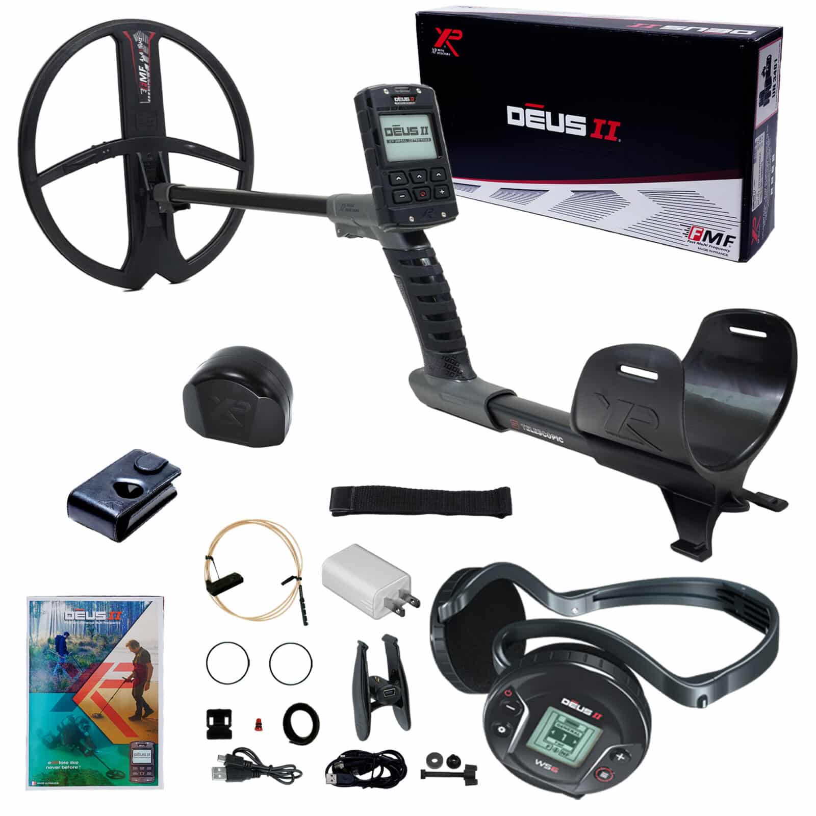 XP DEUS II Fast Multi Frequency RC + WS6 Metal Detector with 13x11" FM– Serious Detecting