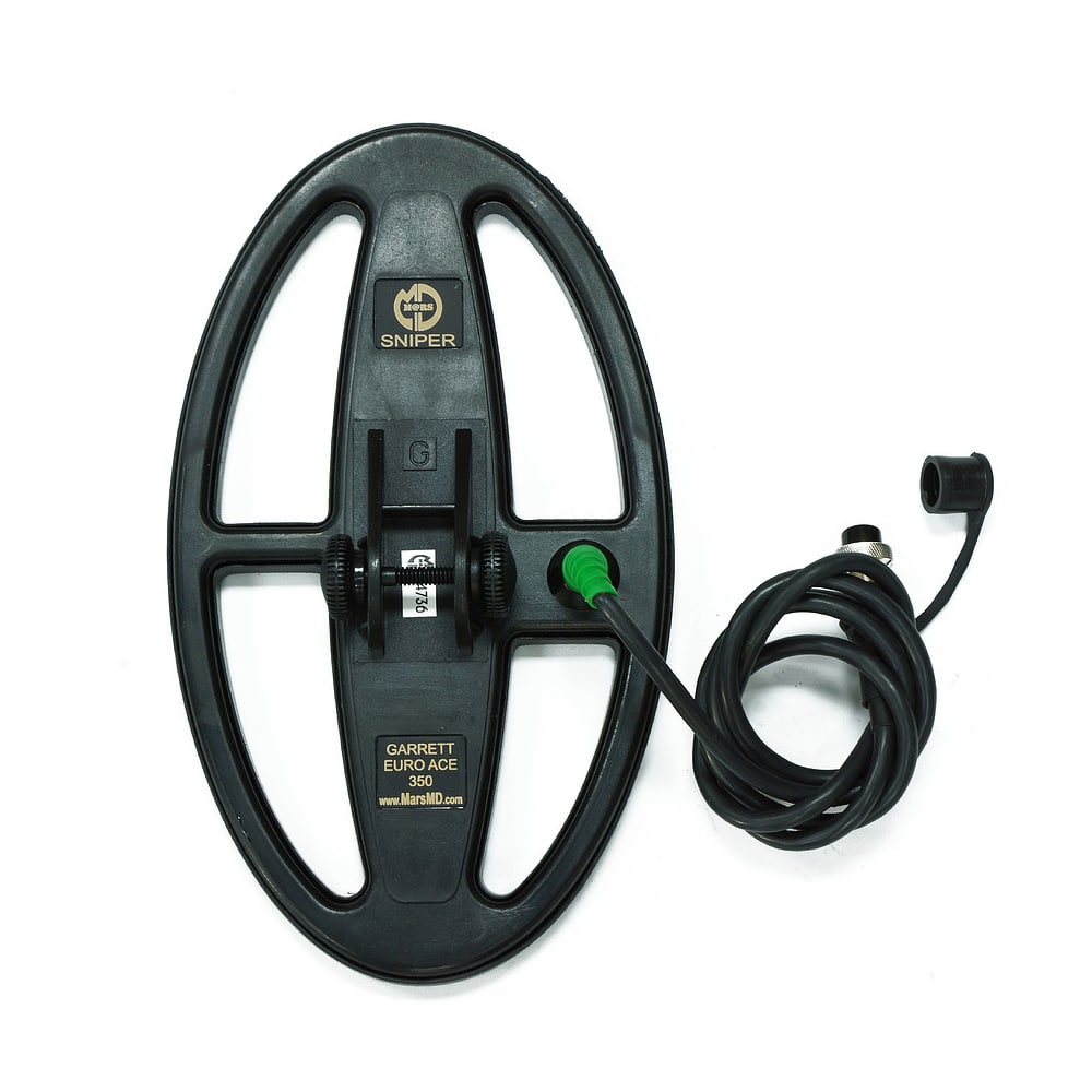 Mars Sniper 10"x6” DD Waterproof Search Coil for Garrett Ace 350 Metal ...